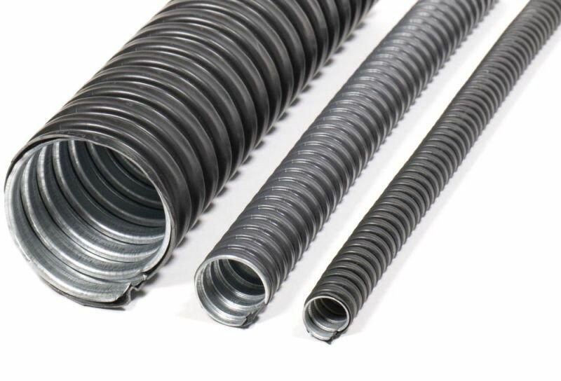 Металлорукав зэтарус Гофроматик, в ПВХ изоляции, Р3-ЦПнг 20, диаметр 20 мм, без протяжки, черный, упаковка 50 м