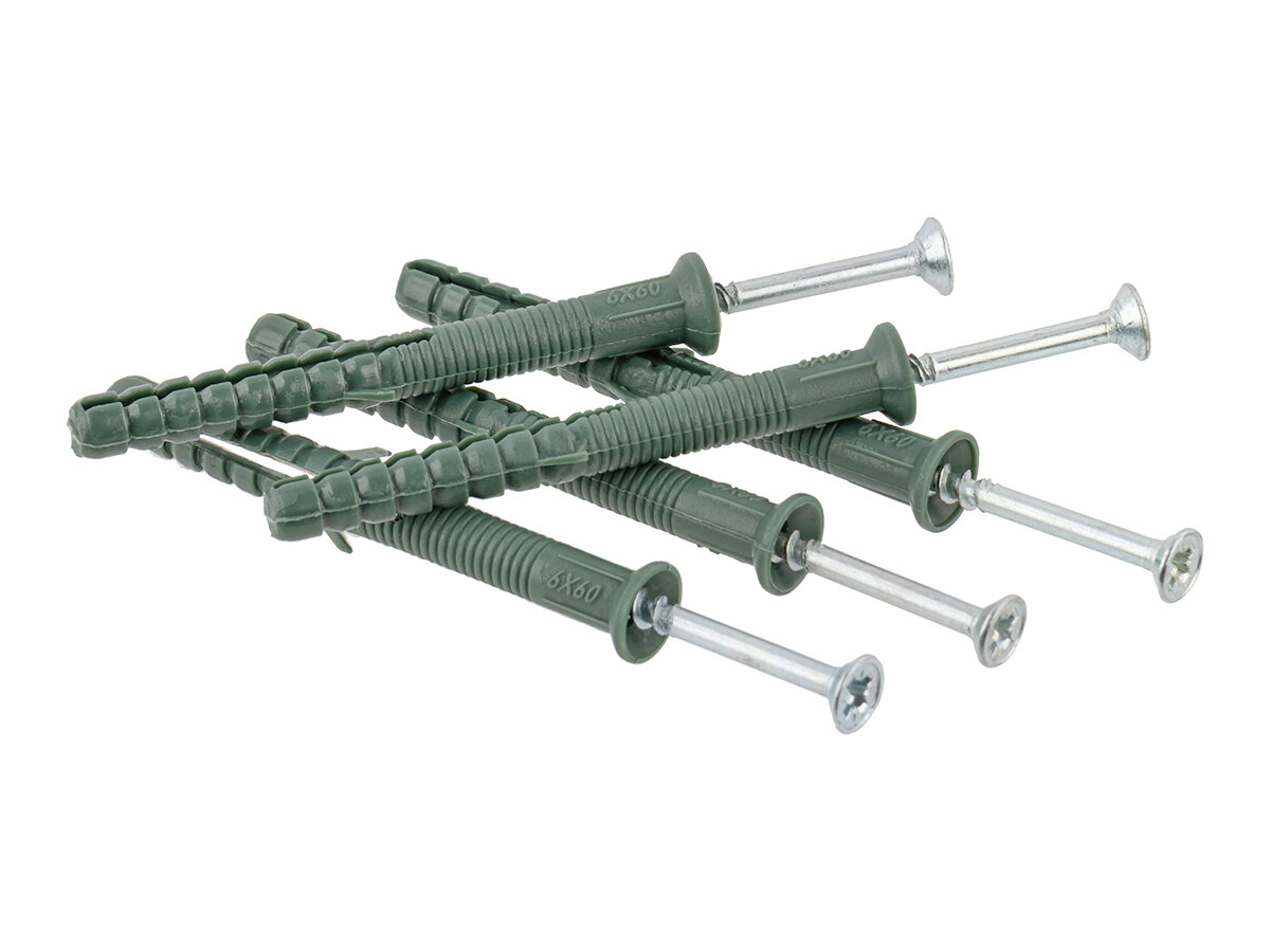 Дюбель-гвоздь распорный КЭС 6х60 мм потайной 100 шт