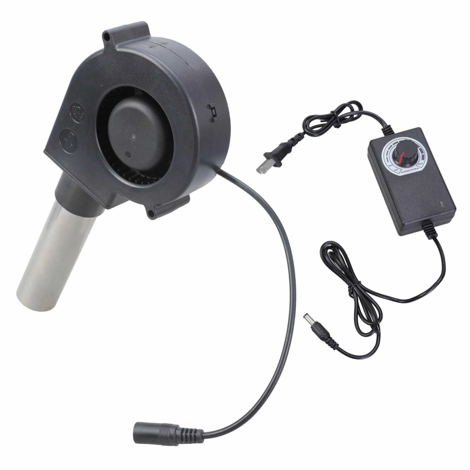 Центробежный вентилятор 12В 5500 об/мин с железным воздуховодом для вентиляции и охлаждения уличных печей