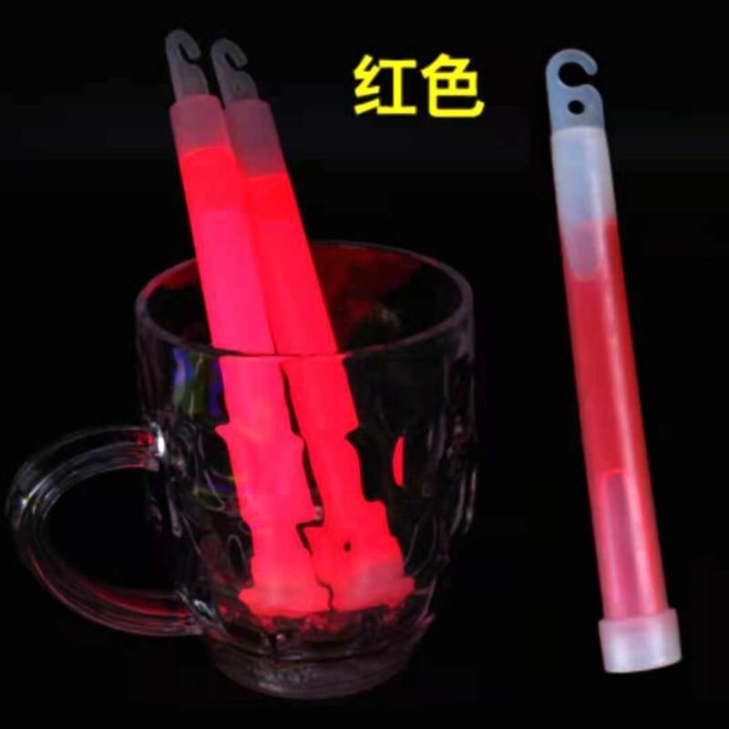6inch Светящаяся палочка, супер яркая, для наружного освещения, светящаяся палочка, фонарик, светящаяся палочка с крючком
