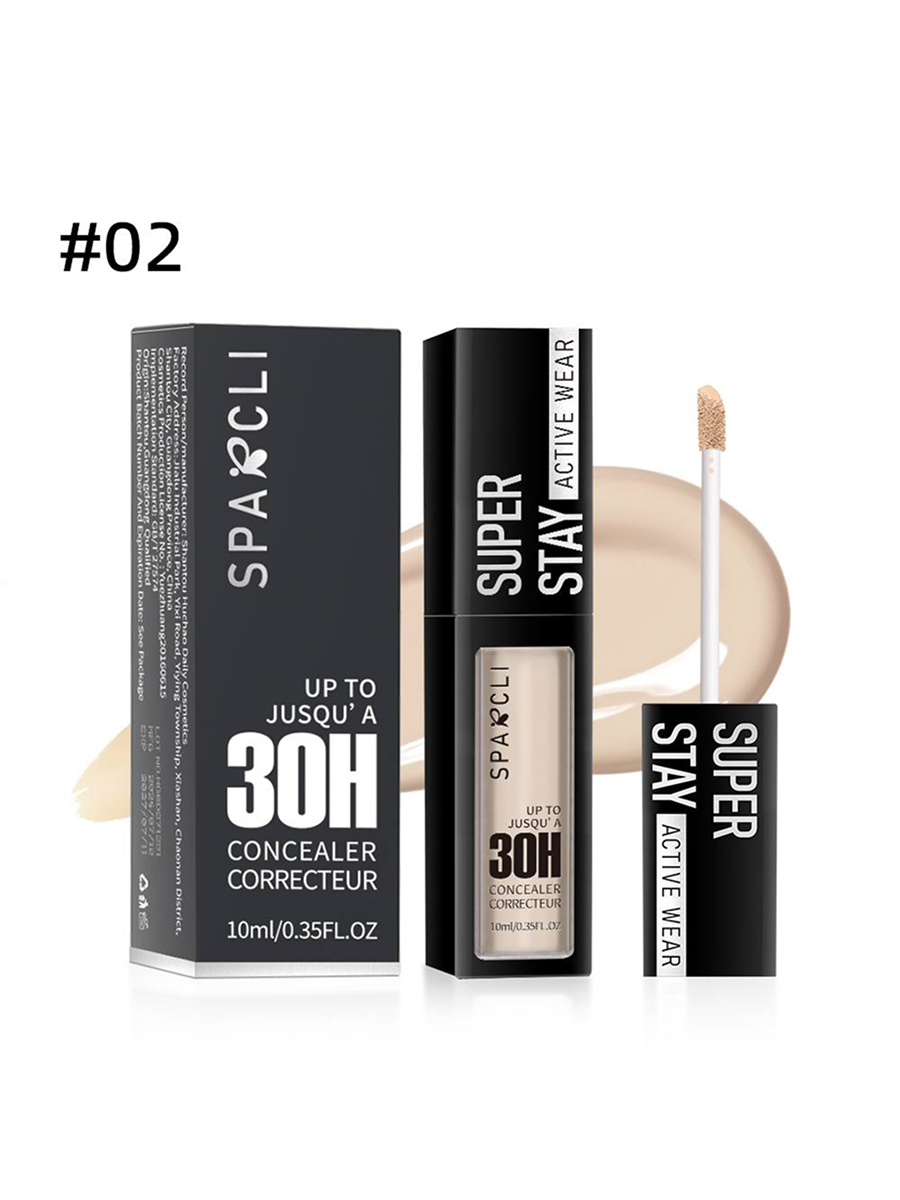 Тональный крем для лица и глаз тон 02 натуральный бежевый, консилер для лица, основа для лица, база под макияж