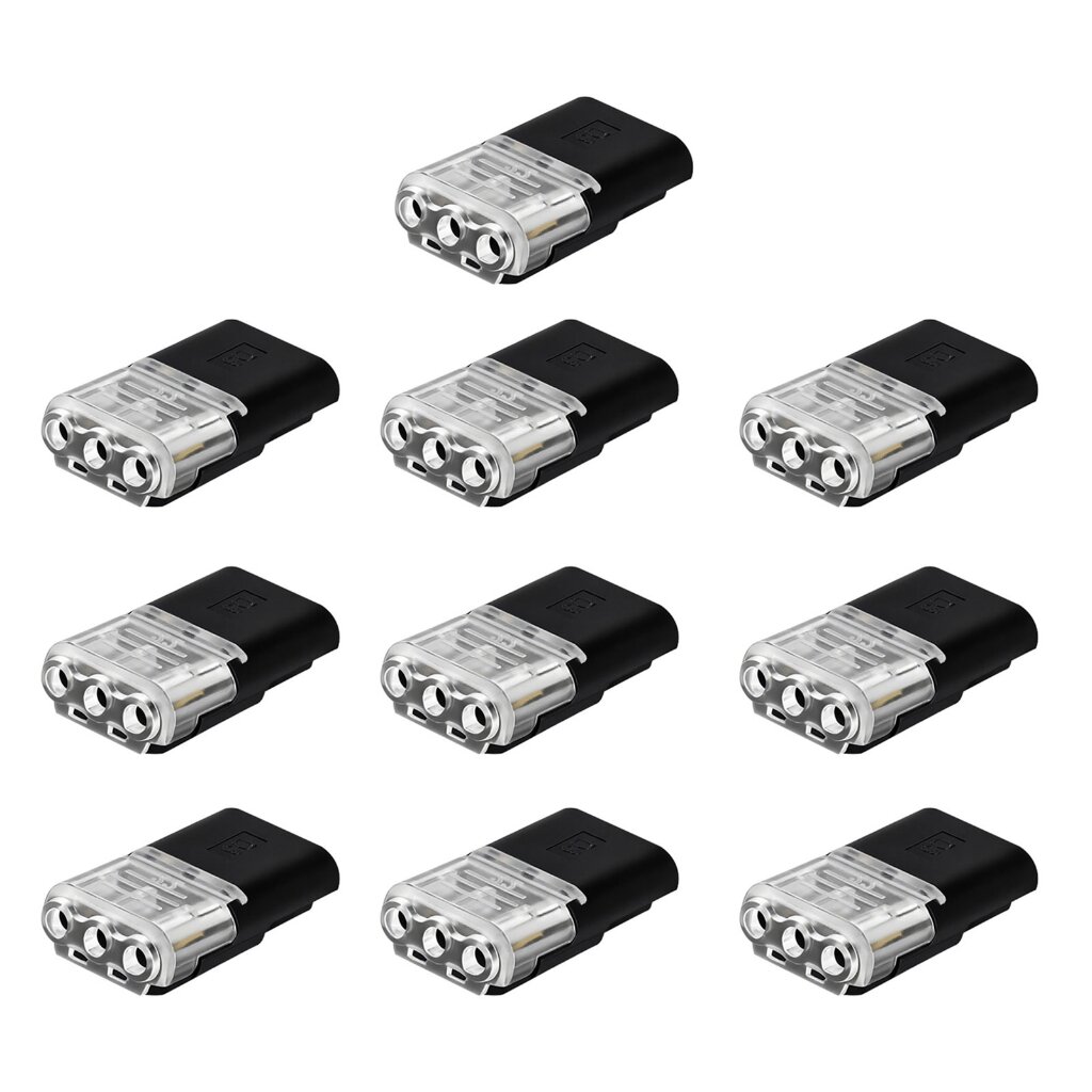 Вставные клеммные колодки Не требуют инструментов, Электрическое подключение для светодиодной подсветки 0,7 мм2