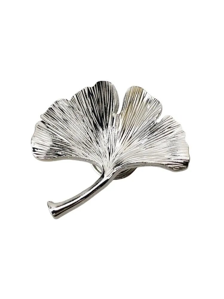 Ручка мебельная декоративная для мебели цинковый сплав серебристого цвета