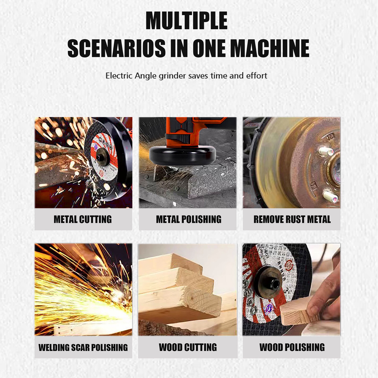 Аккумуляторная УШМ 12V, диск 3in/76мм, 2x1300mAh, зарядка, 6 дисков в комплекте, US