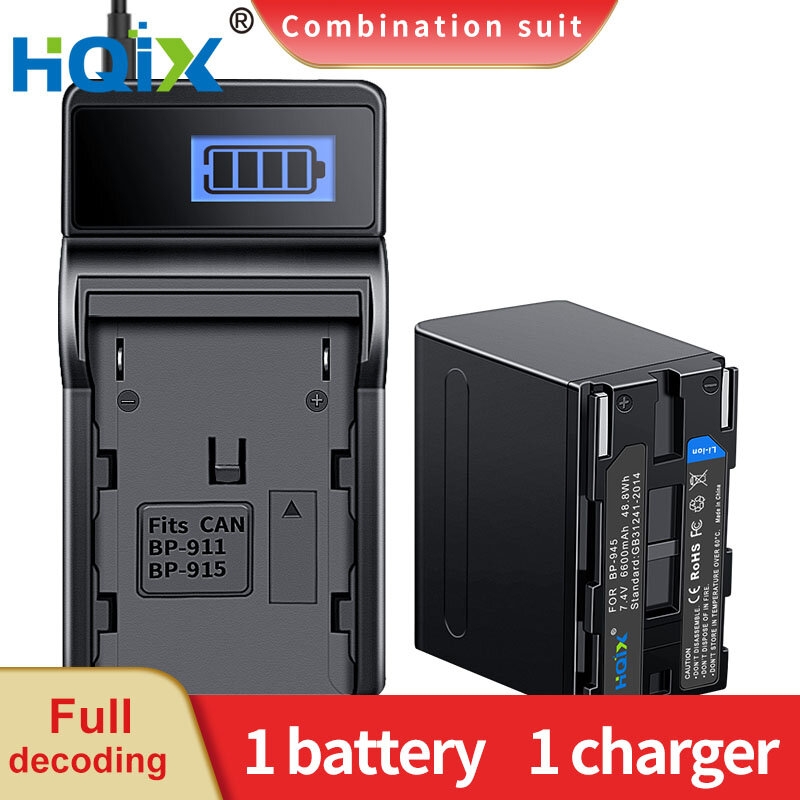 HQIX для Canon ES-FV500 G10 G15HI 8600 8100V 8200V 8400V FV1 G20 G1000 G1500 G30 G35 G45 G2000 камера BP-945 зарядное устройство Аккумулятор
