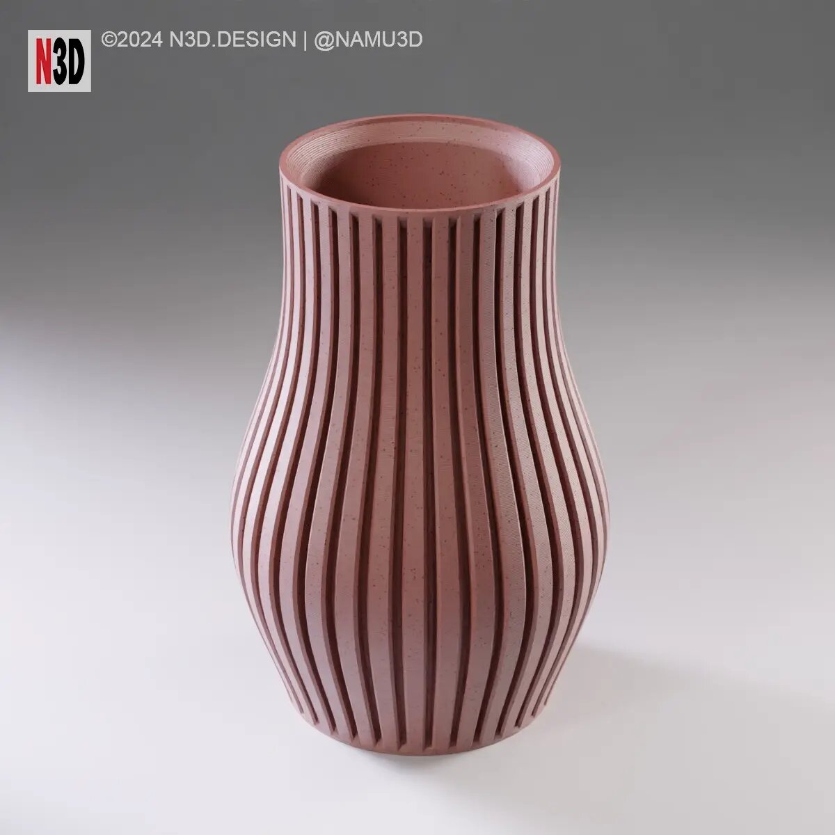 Ваза декоративная дизайнерская, 3D-печать, 3DOPRU арт. VASE-CC-62819b3d55ce