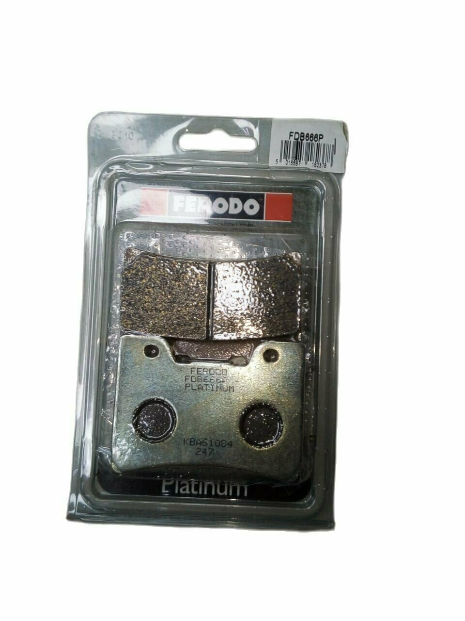 Тормозные колодки PLATIUNUM FDB666P, для Yamaha, передние, органические, комплект 2 шт