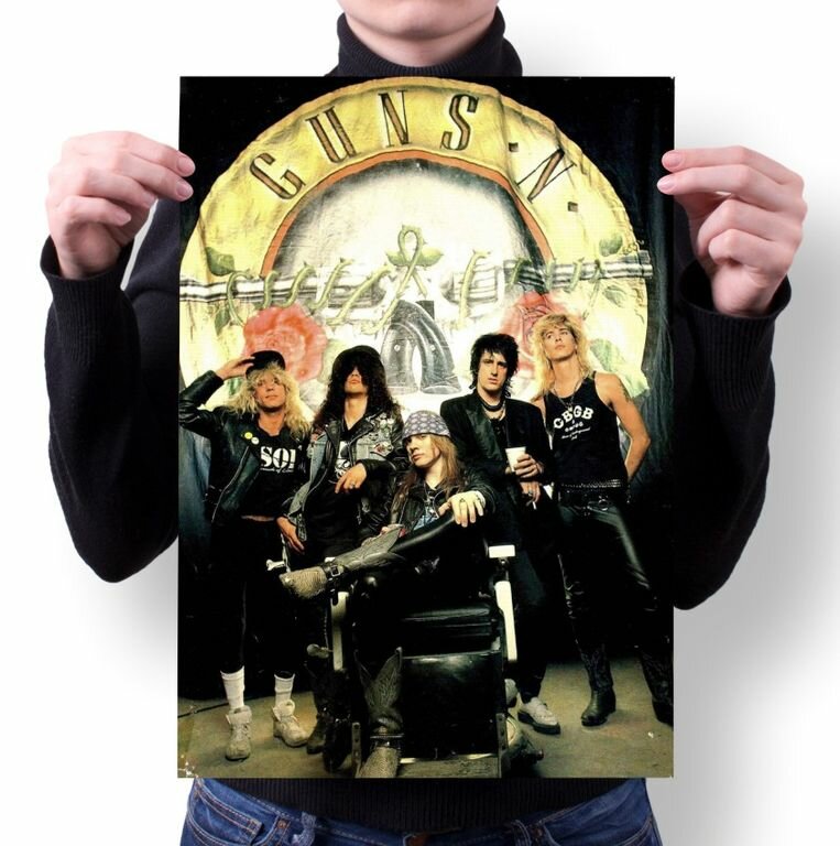 Плакат Guns N' Roses №7, А4