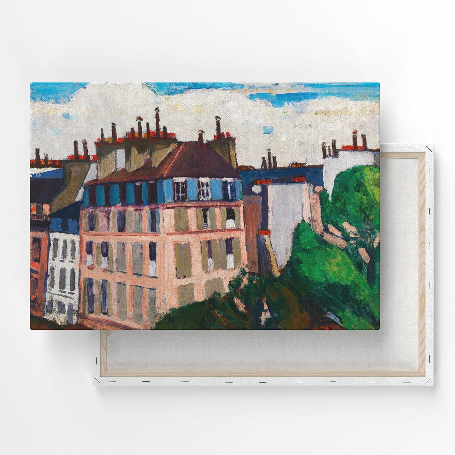 Картина на холсте, репродукция / Лайман Сэгэн - Rooftops, Paris / Размер 60 x 80 см