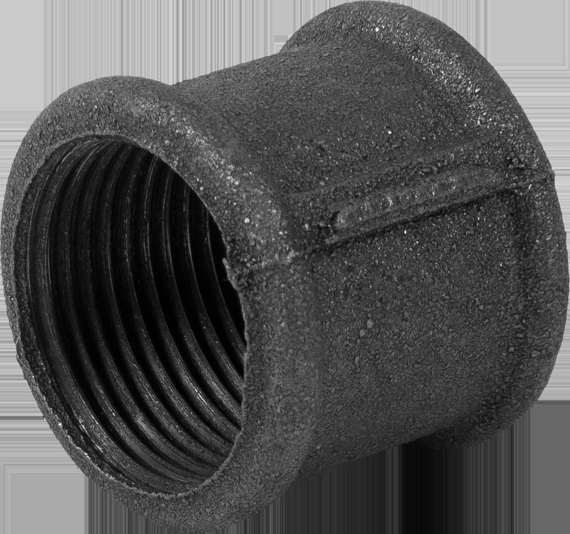 Муфта внутренняя резьба 1" мм чугун цвет чёрный