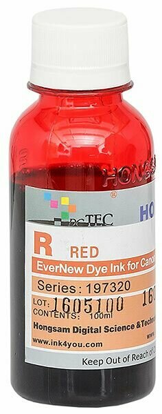 Чернила DCTec водорастворимые Canon iPF8400 EverNew Red (красный) 100 мл