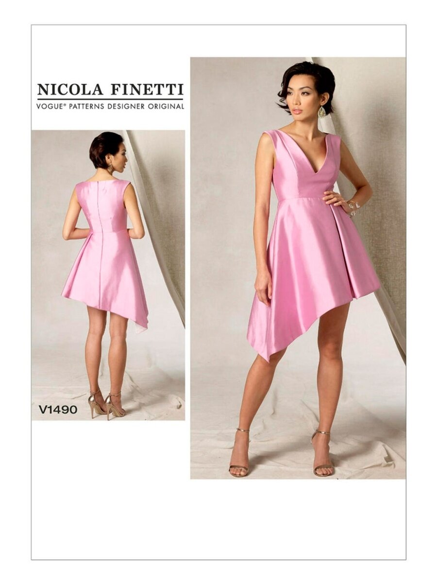 Выкройка VOGUE №1490 Платье