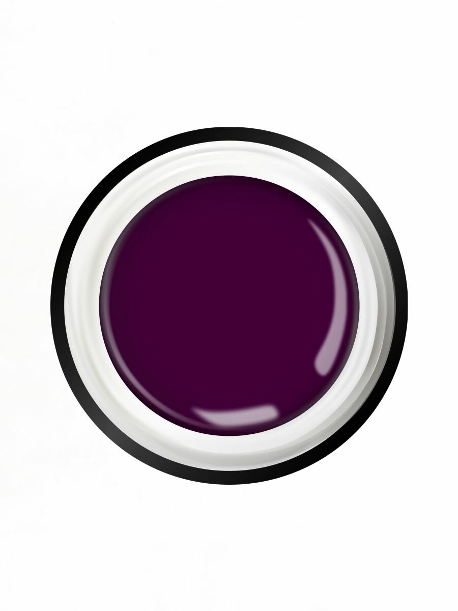 Nail Club Гель-краска с липким слоем бордовый GO-32 Bilberry, 5 мл.