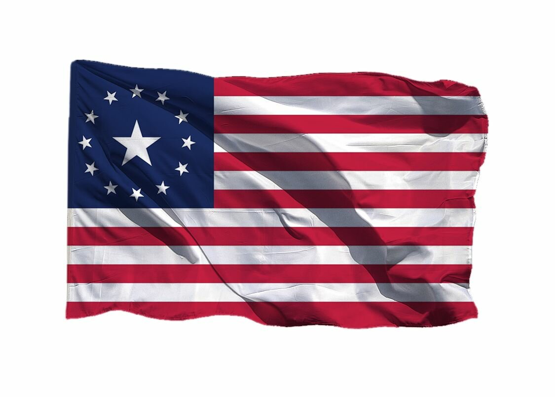 Флаг Соединённых Штатов Америки из Fallout Фоллаут 90х135 см на сетке для улицы, для флагштока