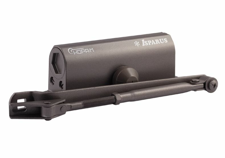 Доводчик Нора-М 420 ISPARUS (40-90кг) графит морозостойкий