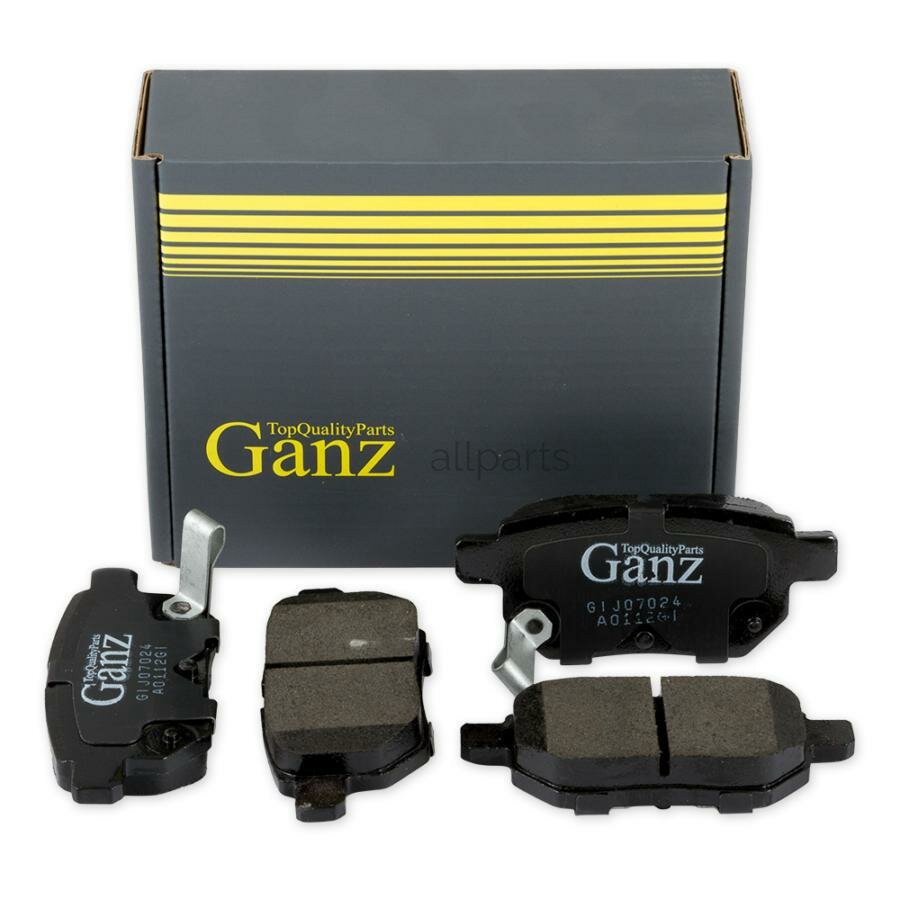 GANZ GIJ07024 Колодки тормозные задние для TOYOTA COROLLA /AURIS 06- GANZ GIJ07024
