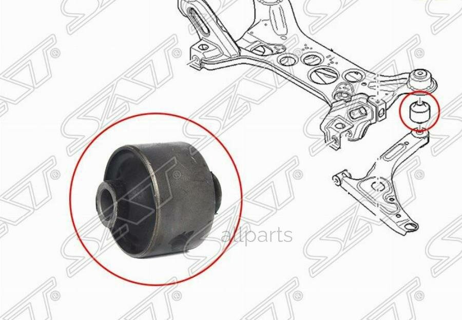 SAT ST-1553246-BU2 Сайлентблок рычага Ford Transit 94-00