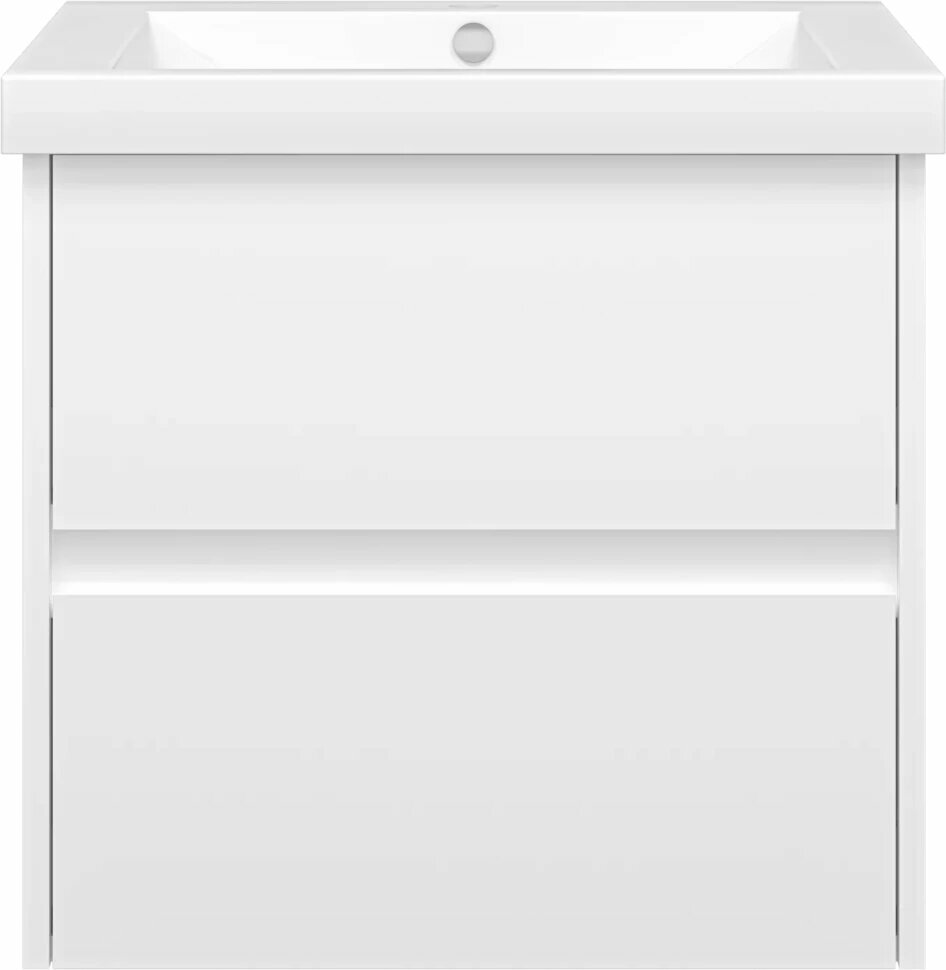 Тумба белый глянец 55,3 см Misty Алиса Э-Али01058-011П2Я