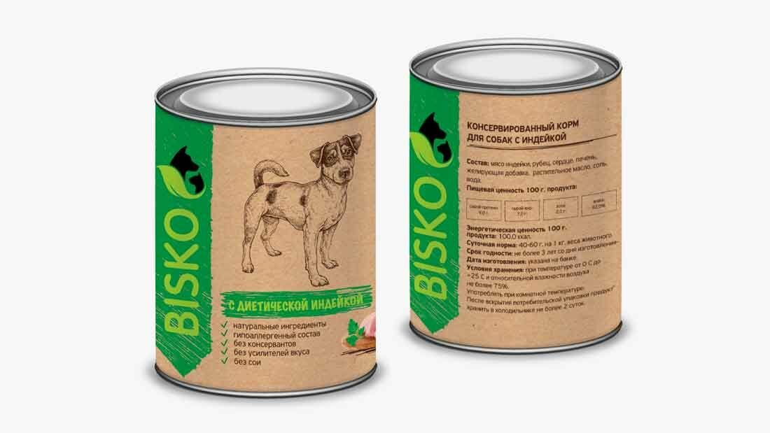 Консервированный корм для собак с диетической индейкой (коробка 6 шт.)