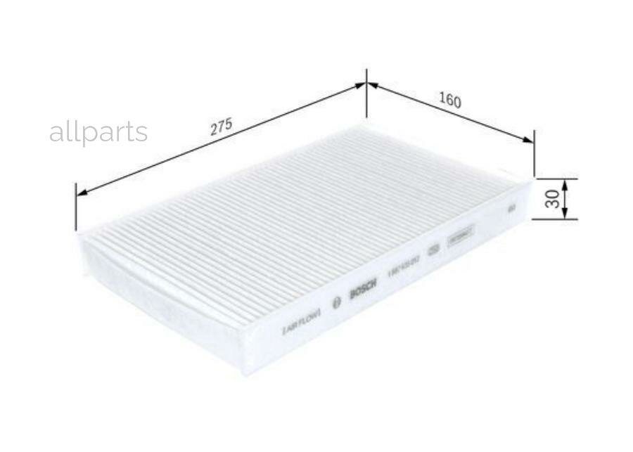 BOSCH 1987435012 фильтр салона!\ Ford Maveric 2.0-3.0 01>, Mazda Tribute 2.0-3.0 00>