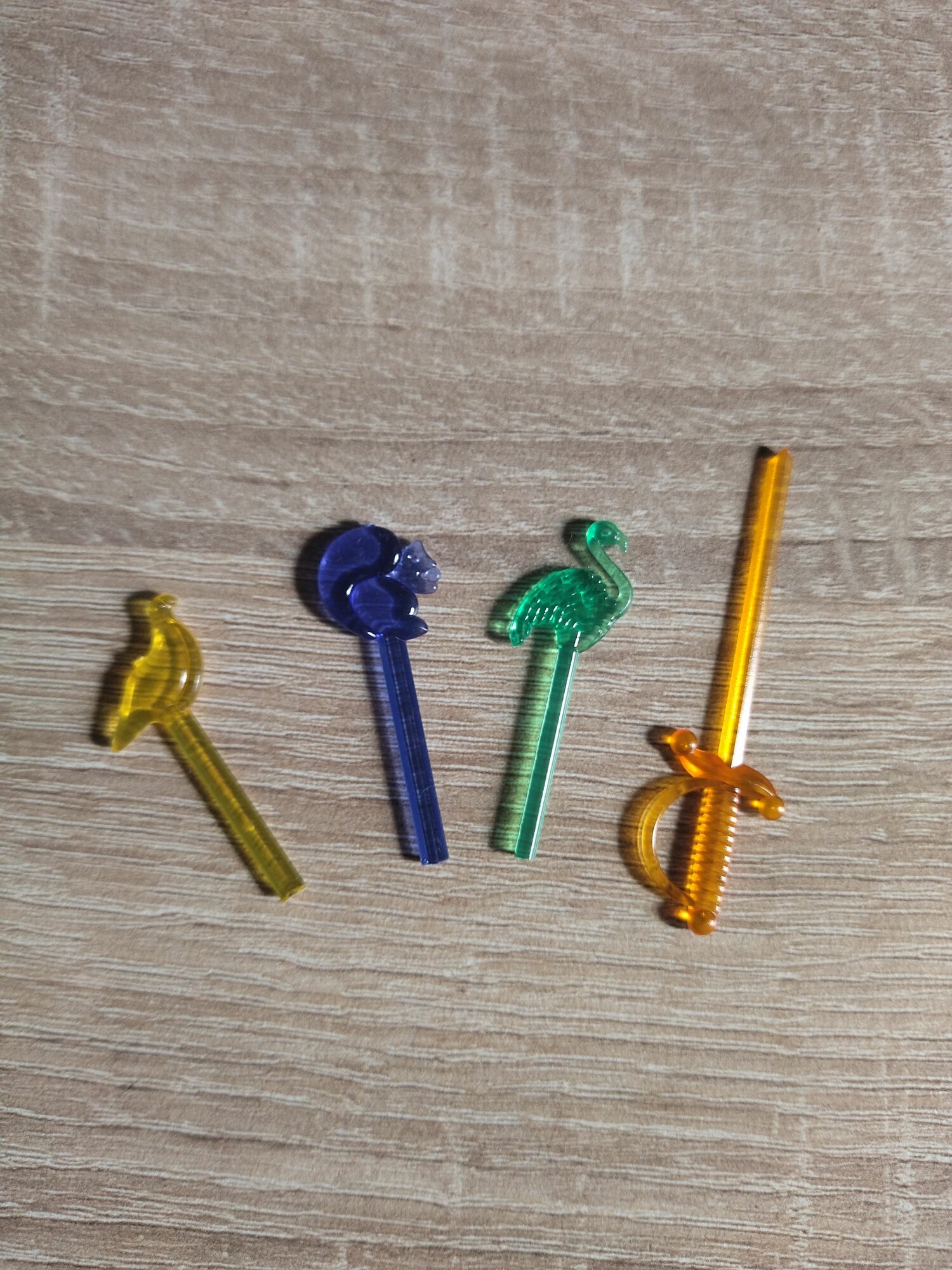 Набор миниатюр для ватной игрушки, 4 шт, эпоксидная смола