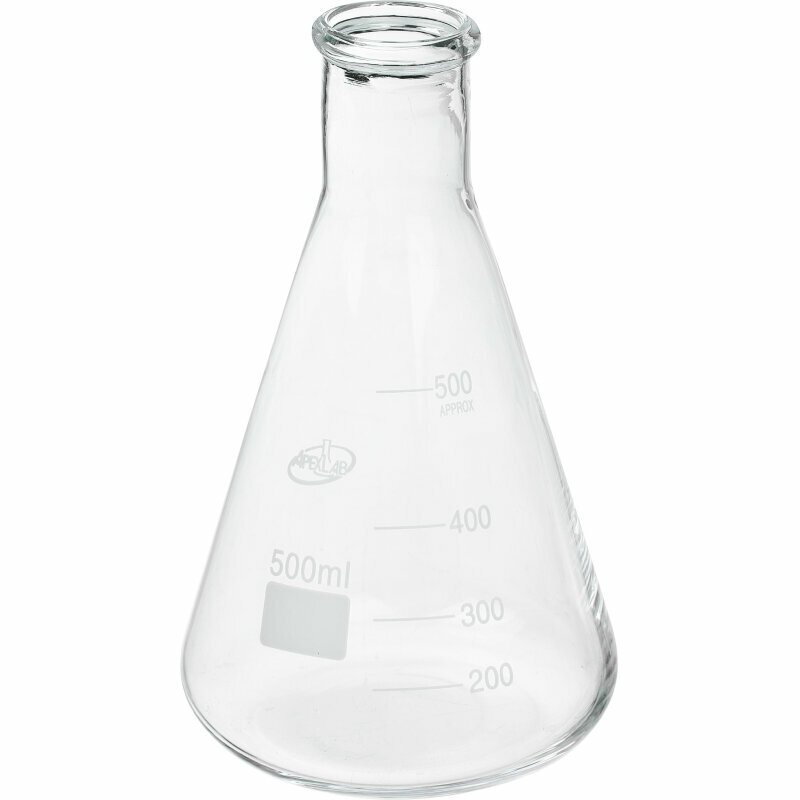 Колба коническая КН-3-500-34, с дел, ТС, ГОСТ 25336-82 Apexlab, 1768649