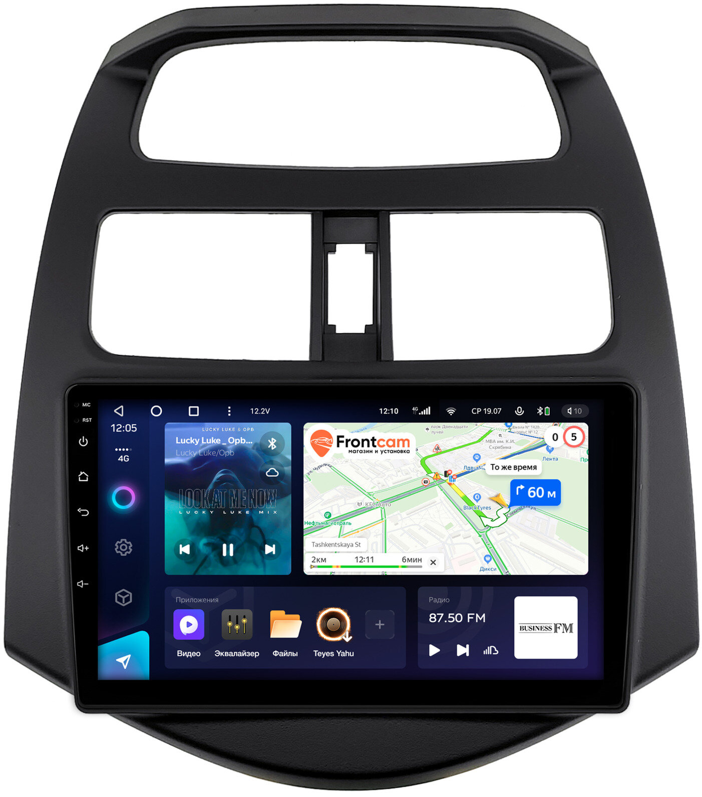 Штатная магнитола Daewoo Matiz Creative (M300) 2009-2011 (матовая) Teyes CC3 4/32 9" RM-9-180 Android 10 (4G-SIM, DSP, QLed)