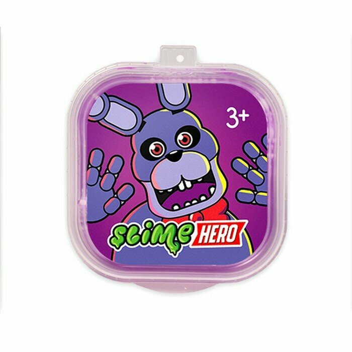 Слайм «Slime HERO. Роботы. Заяц», фиолетовый, 60 г