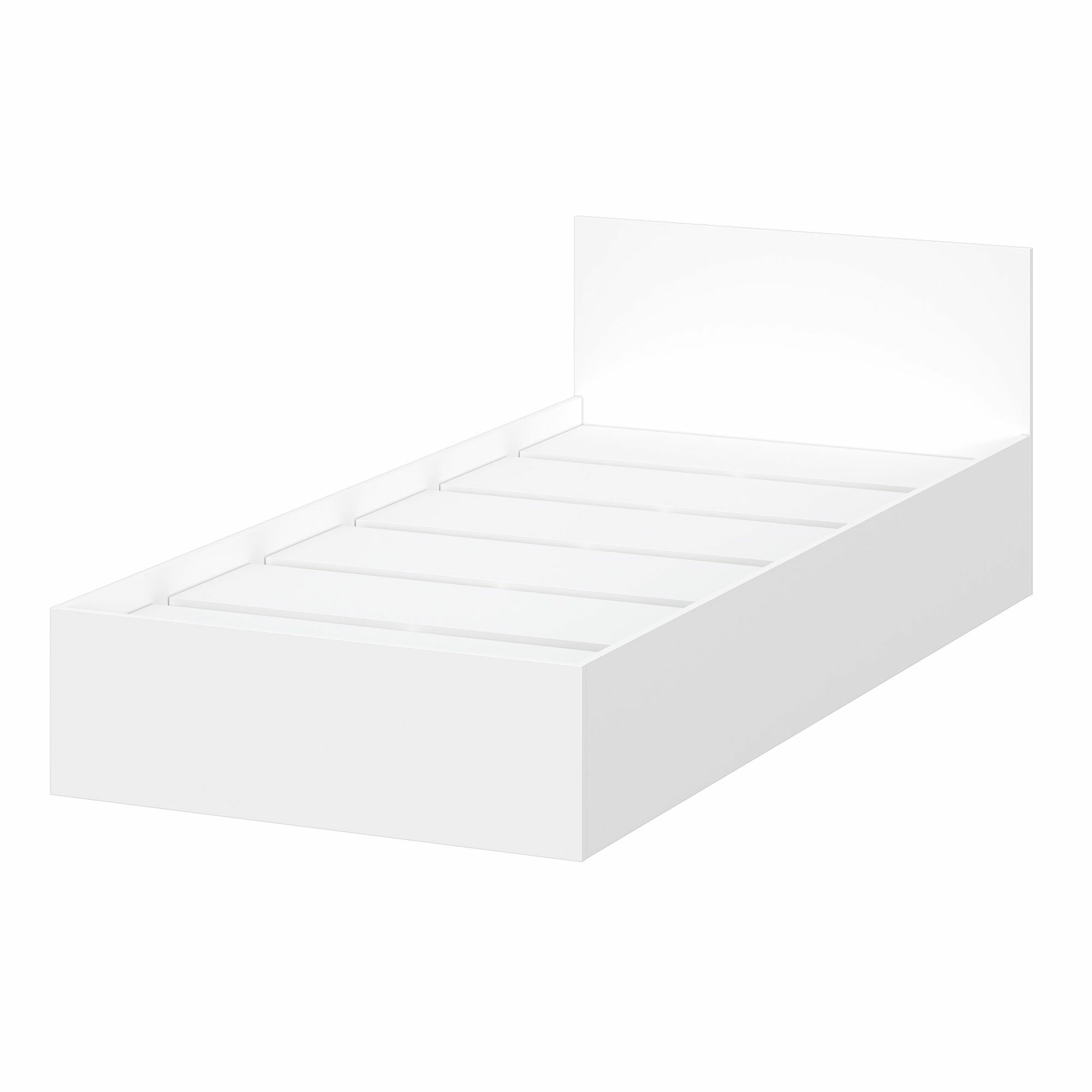 Кровать односпальная Ницца от Астрид-Мебель. Спальное место 200х90см. Цвет Белый