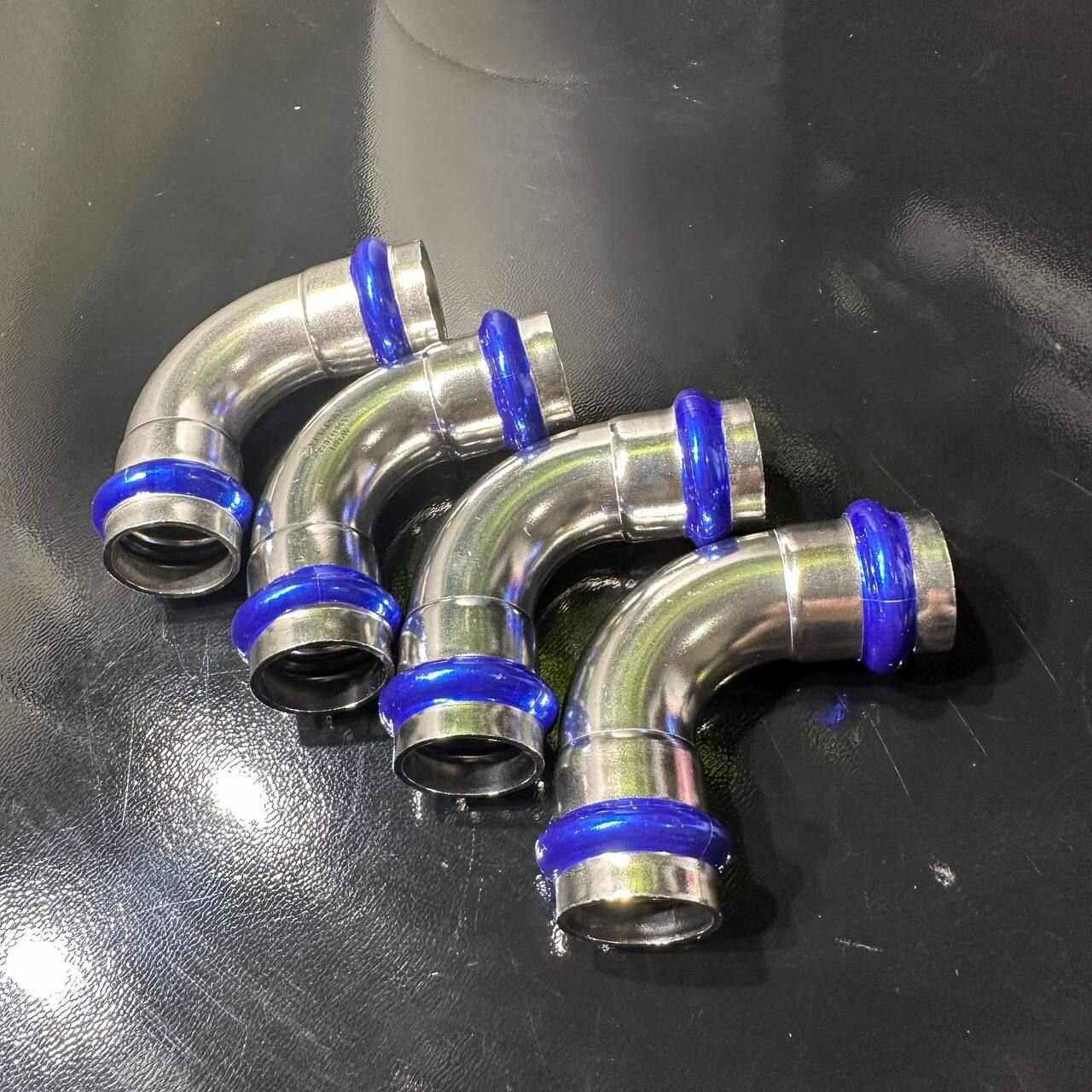 4шт. Уголок 22х22 пресс Vieir 90 град двухраструбный для труб из нержавеющей стали Ver-Pro, VPAL2222