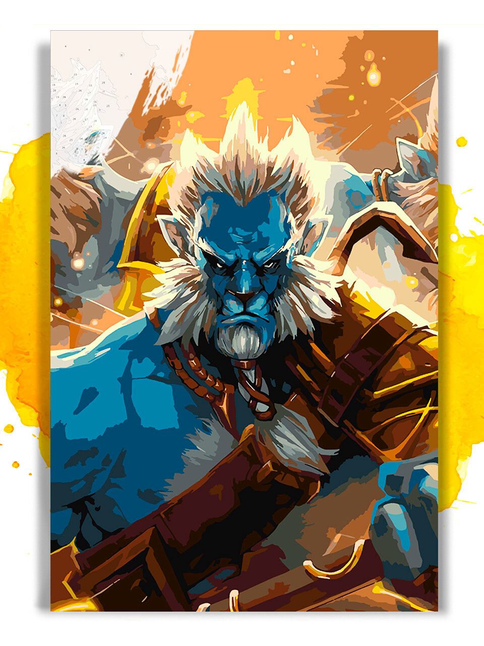 Картина по номерам на холсте Dota 2 - Phantom Lancer, 40 х 60 см