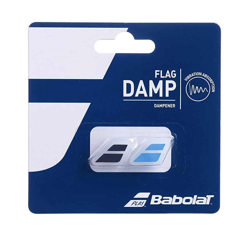 Виброгаситель Babolat Flag Damp x2 Black/Cyan 700032-146 полиуретан