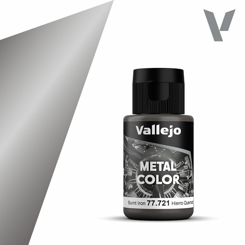 Краска Vallejo серии Metal Color - Burnt Iron, металлик (32 мл)