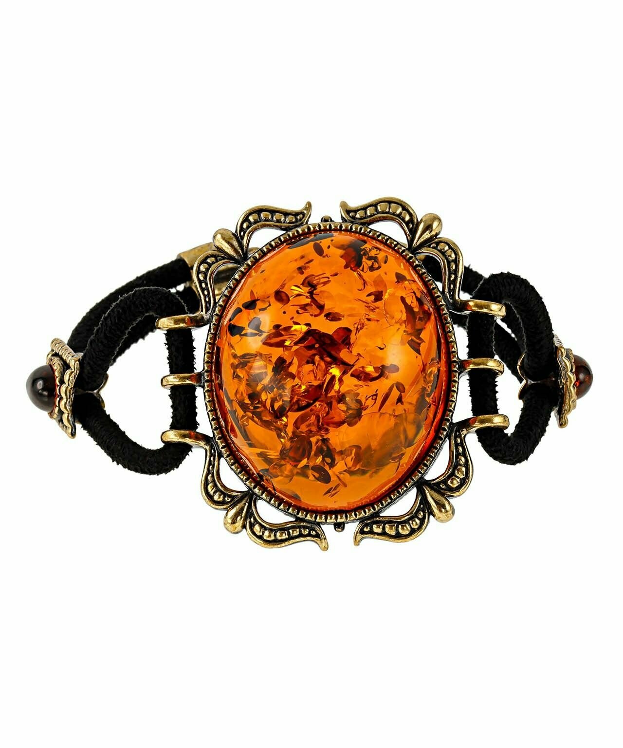 Браслет, янтарь