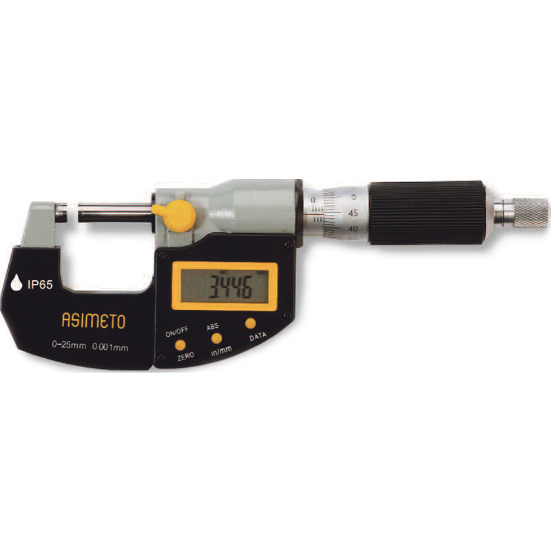 ASIMETO 105-03-4 Микрометр цифровой 50-75 мм, IP65 0.001 мм