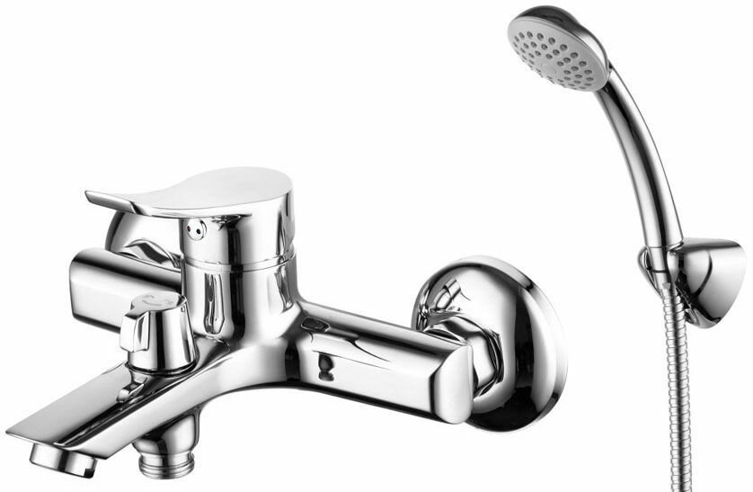 Иддис шейп смеситель для ванны с лейкой и шлангом хром