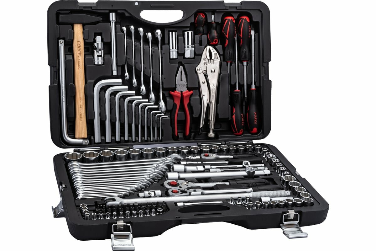 FORCE 41421R-7 Набор инструмента с головками SL, 142 пр.