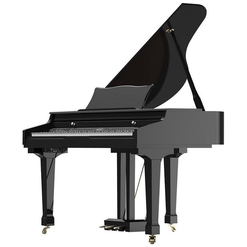 Ringway GDP6320 Polish Black Цифровой рояль, 88 взвешенных клавиш, 3 педали; полифония: 64 голоса