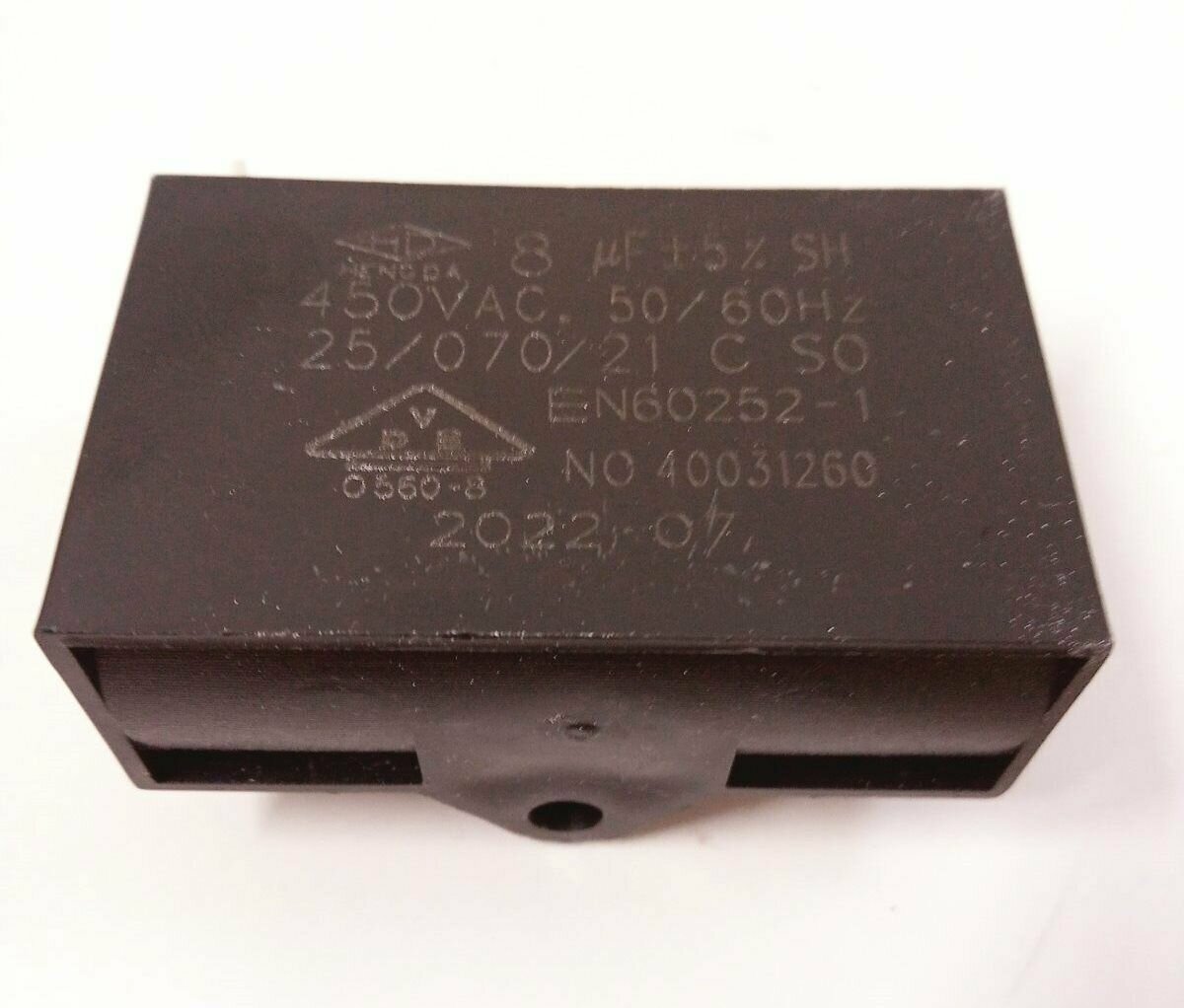 Конденсатор 8mF 450V для дизельной пушки Fubag, DAEWOO, Elitech, TIGER KING, Калибр, Elmos и пр.