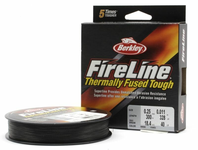 Шнур Berkley Fireline Fused Original 300м 0,25мм Smoke