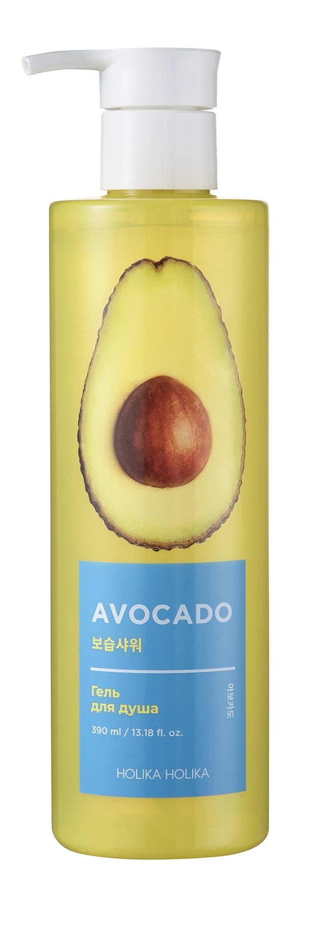 HOLIKA HOLIKA Гель для душа Avocado Body Cleanser с экстрактом авокадо, 390 мл