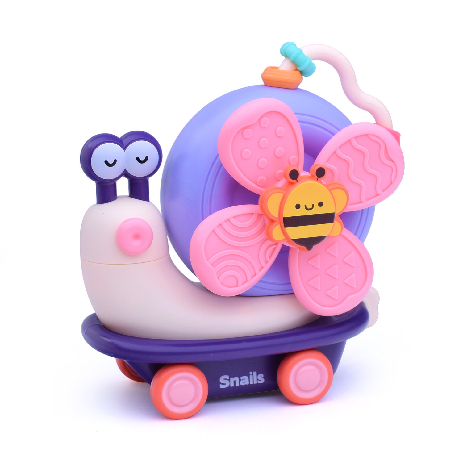 Развивающая игрушка 100-1Y "Веселая улитка", 13х8х13 см, в коробке