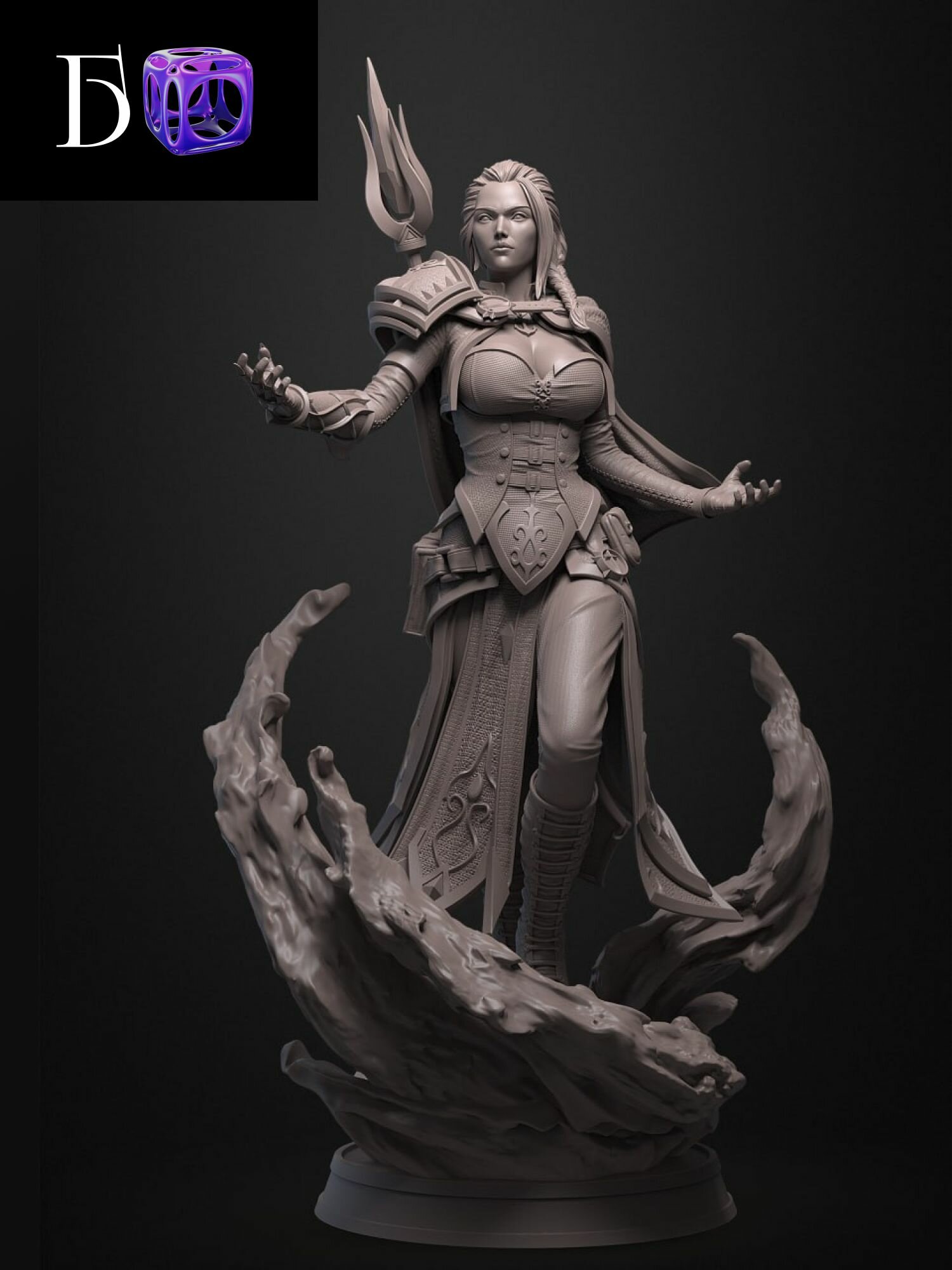 Jaina Proudmoore, Джайна Праудмур фигурка по Warcraft под покрас 19 см (1:10)