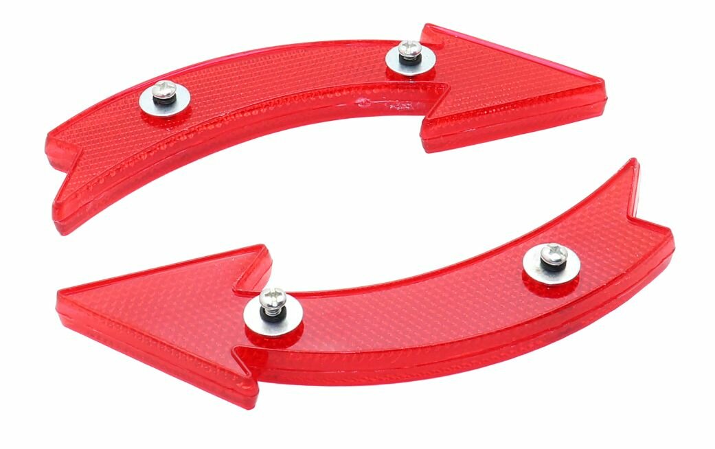 Отражатель на спицы (катафот) "Стрелка' (пара) (цвет в ассортименте)