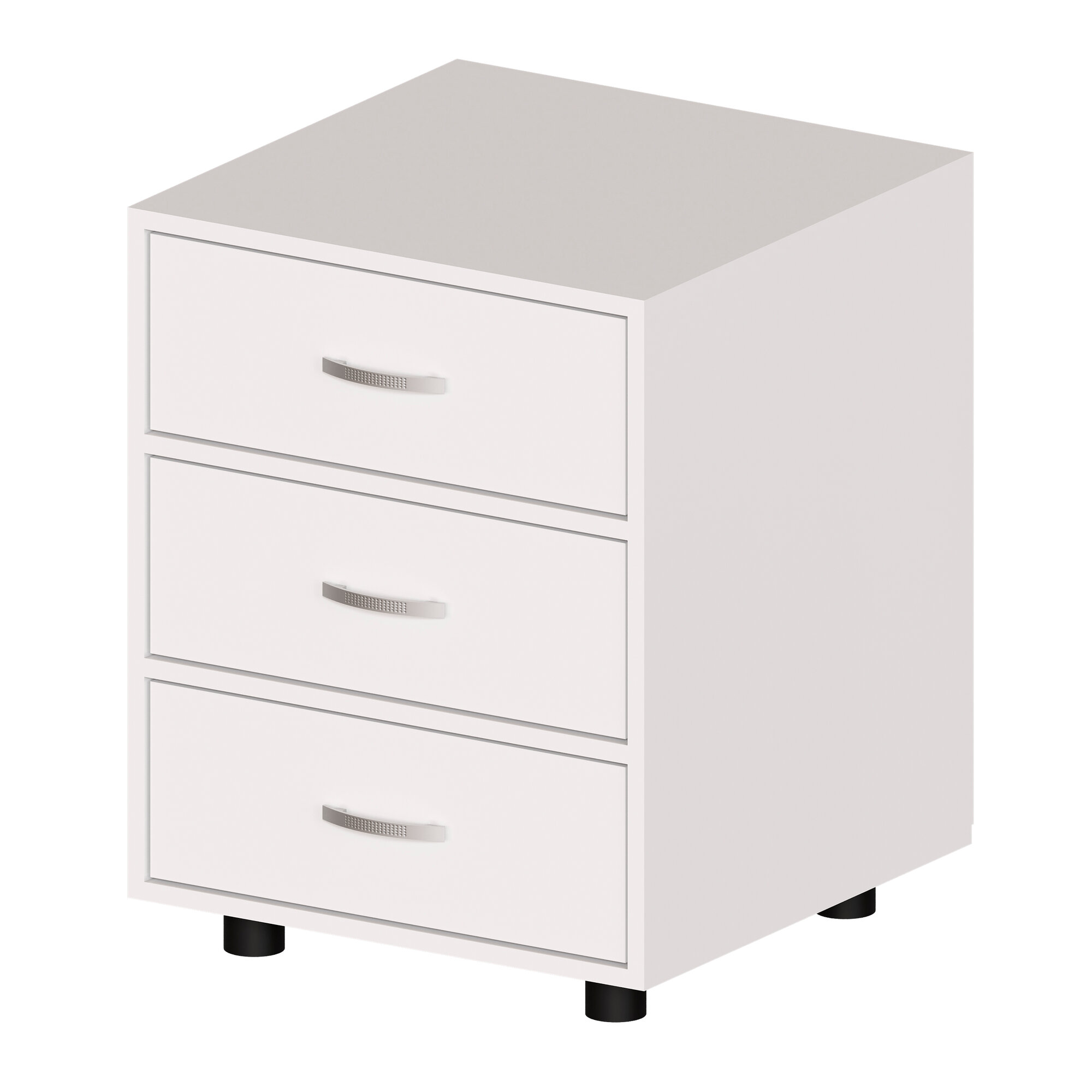 Комод СитиМебель-3 Ширина 50 см, Глубина 50 см, Высота 64 см, цвет: Белый