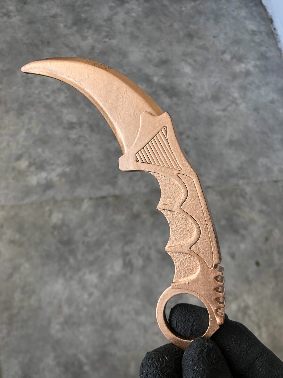 Нож керамбит gold голд из дерева