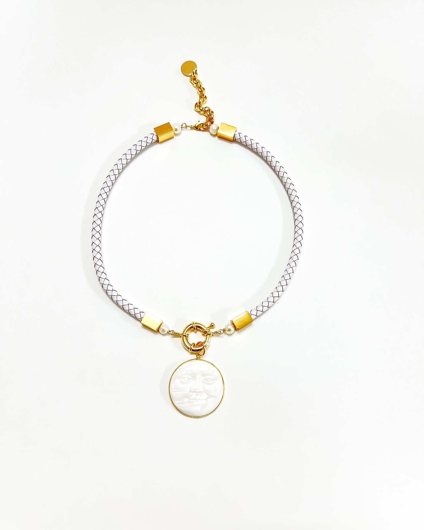 Колье, жемчуг пресноводный, кожа, перламутр