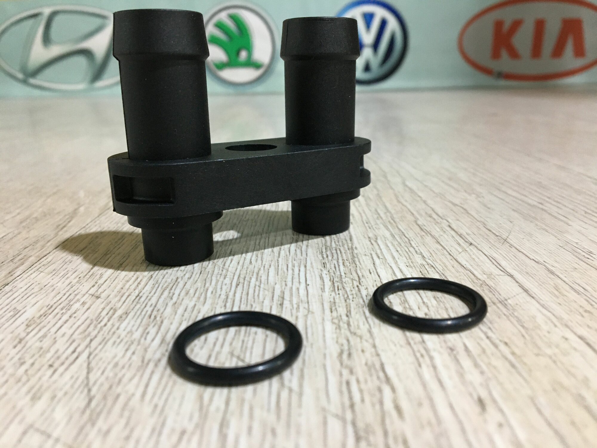 Уплотнитель кольцо на патрубок радиатор печки 2шт Fabia Polo Rapid Roomster Фабия Поло Рапид Румстер