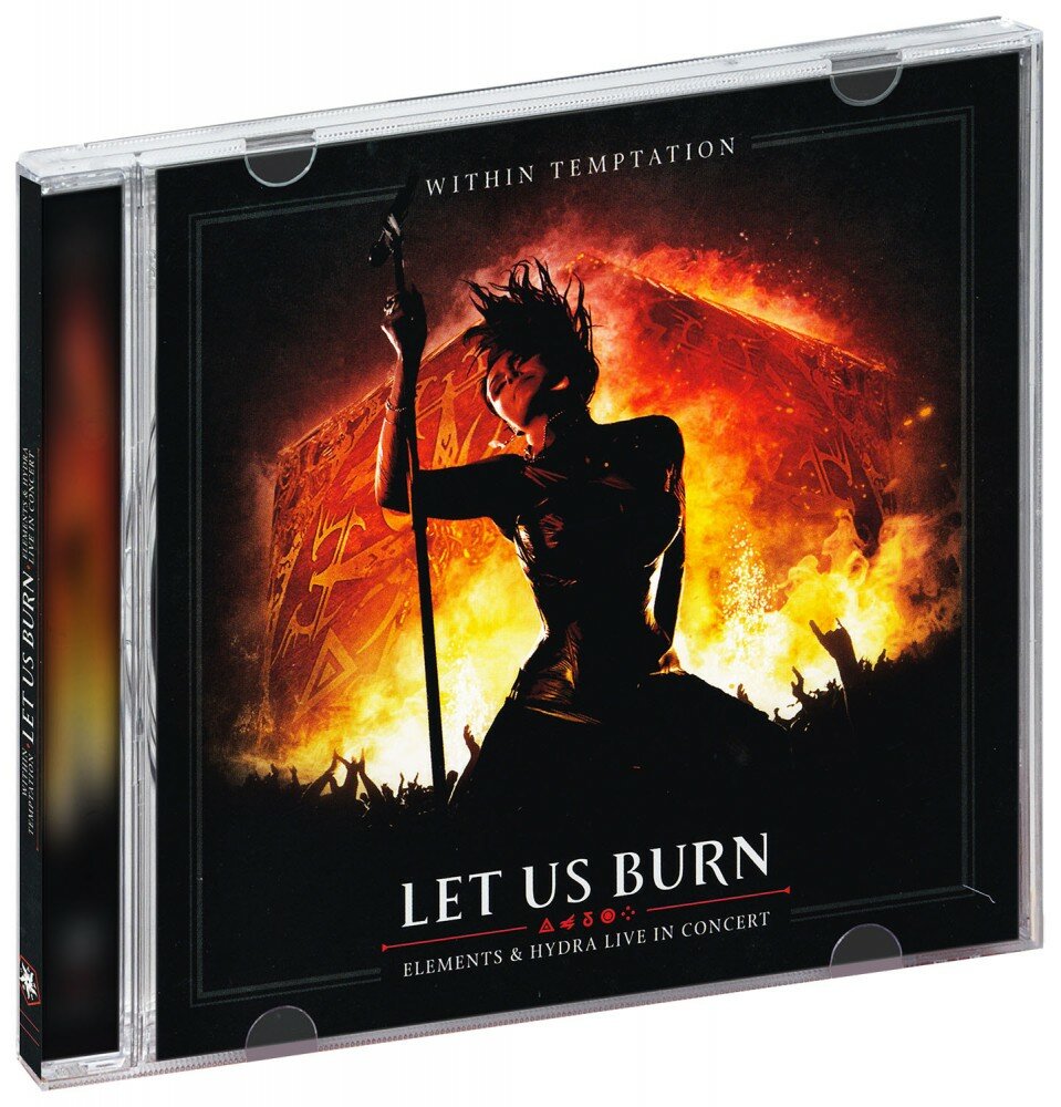 Within Temptation. Let us burn (Elements & Hydra Live in Concert) (2 CD) (2014 год, СД диск, CD Box)
