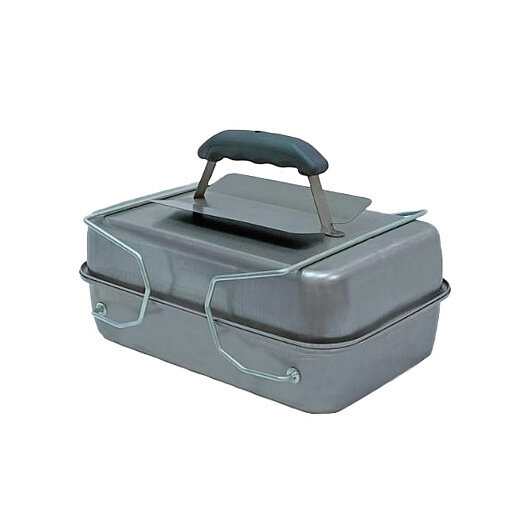 Коптильня с фиксаторами крышки, ст.1мм, термостойкое покрытие (T-HS-KP-02M) Helios (произв-во Тонар)